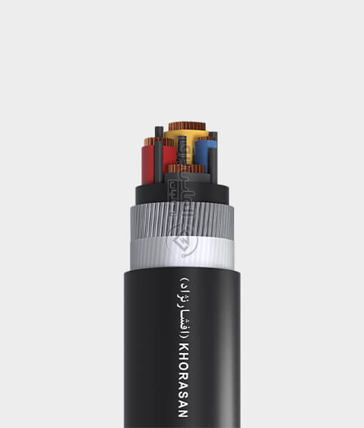 کابل زره دار 3*240+120 خراسان افشارنژاد NYRY - الماس برق - سیم و کابل خراسان افشارنژاد