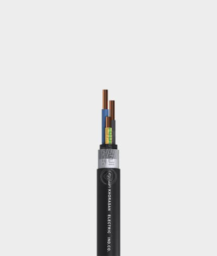 کابل زره دار 3*4 خراسان افشارنژاد NYRY | الماس برق