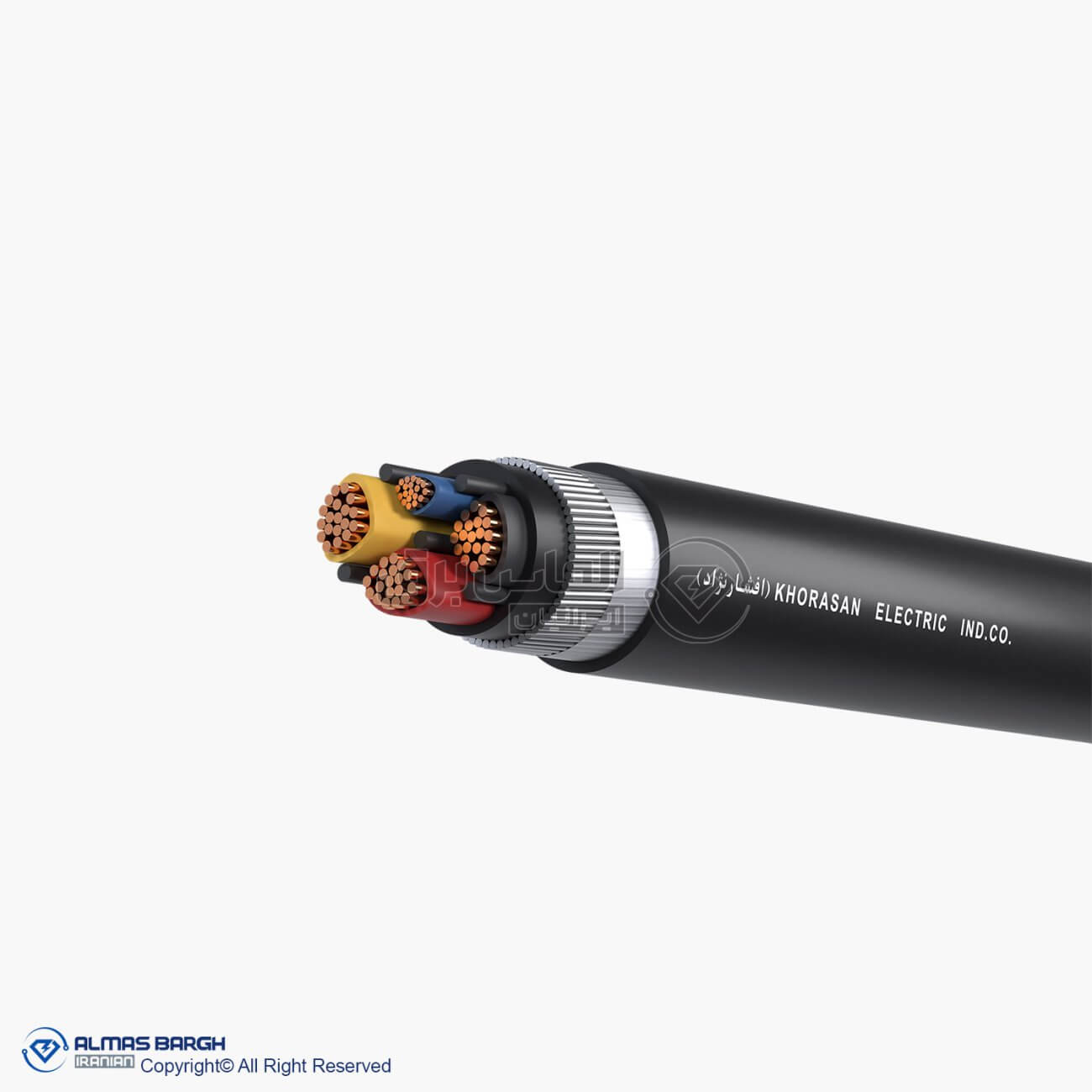 کابل زره دار 3*150+70 خراسان افشارنژاد NYRY | الماس برق